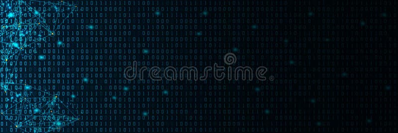 Abstract Technology Binary Code Background.Digital Binary Data and ...