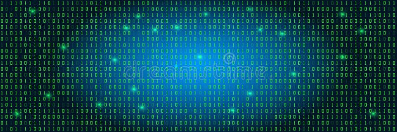 Abstract Technology Binary Code Background.Digital Binary Data and Secure Data Concept with ...