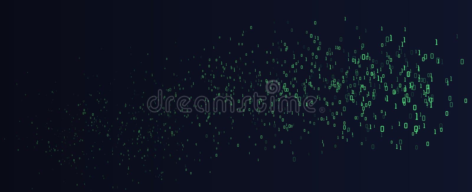 Abstract Technology Binary Code Backgrounddigital Binary Data And