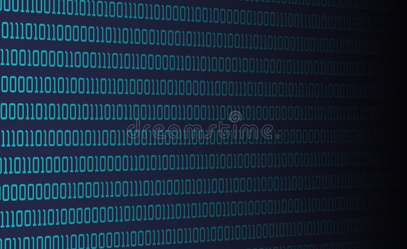 Abstract Technology Binary Code Backgrounddigital Binary Data And Secure Data Concept With