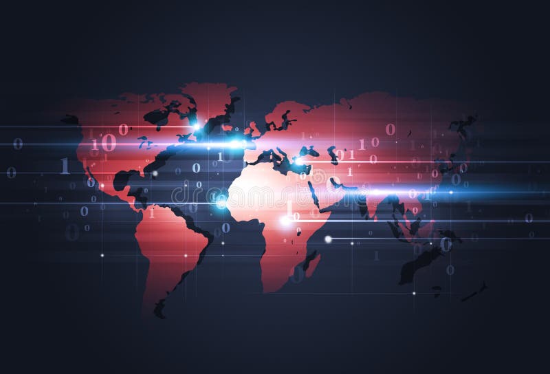 Technology Binary Code Map Stock Illustrations – 7,010 Technology Binary Code Map Stock ...