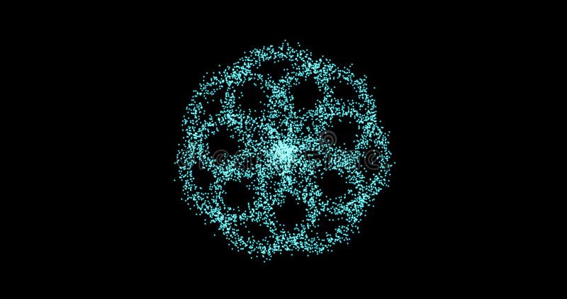 Abstract Technology Blue Circles from Animated Dots, Circles of ...