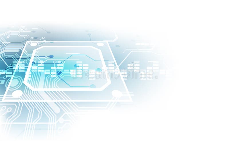 Abstract Technology Chip Processor Background Circuit Board and Code ...