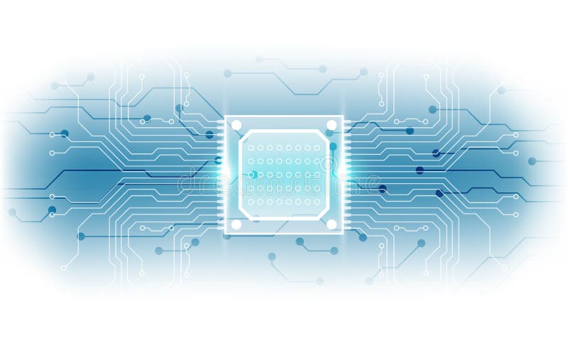 Abstract Technology Chip Processor Background Circuit Board and Code ...