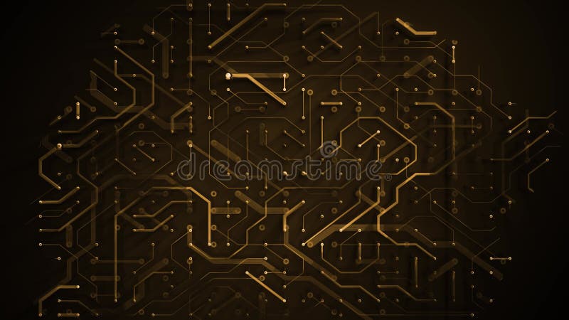 Abstract Technology Chipset Motherboard Background Animation Stock ...