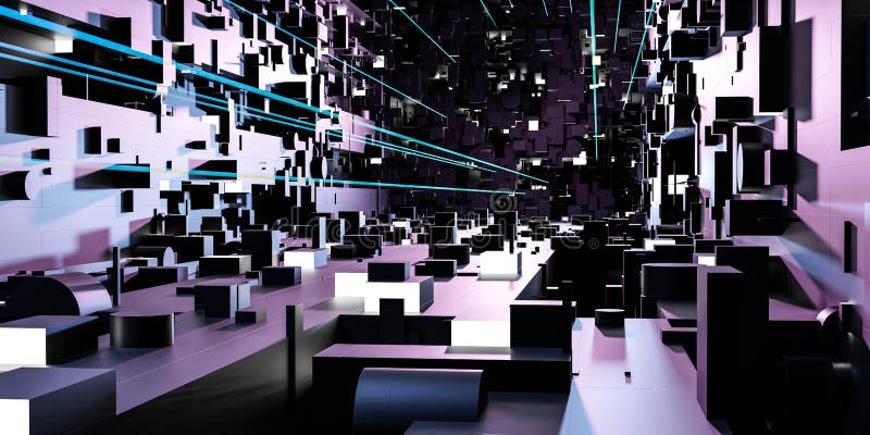 Abstract Technology Ciomputer Science Surface with Computer Hardware ...