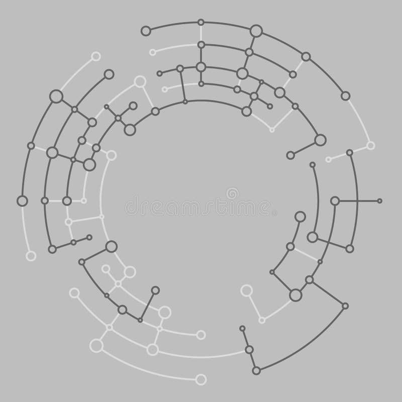Abstract technology circle stock vector. Illustration of form - 88155229