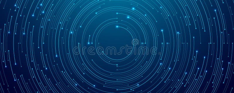 Abstract Technology Circle Circuit Background. Big Data Concept. Stock ...