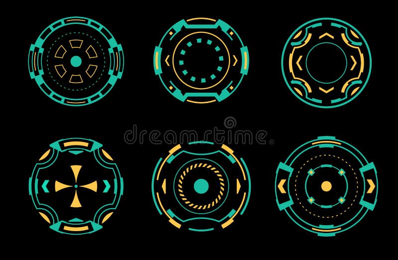 Abstract Technology Circle for Futuristic User Interface Stock Vector ...