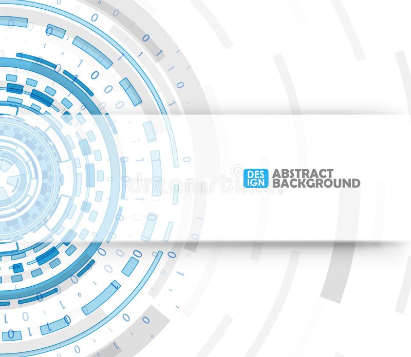 Abstract Technology Circles Stock Vector - Illustration of geometric ...