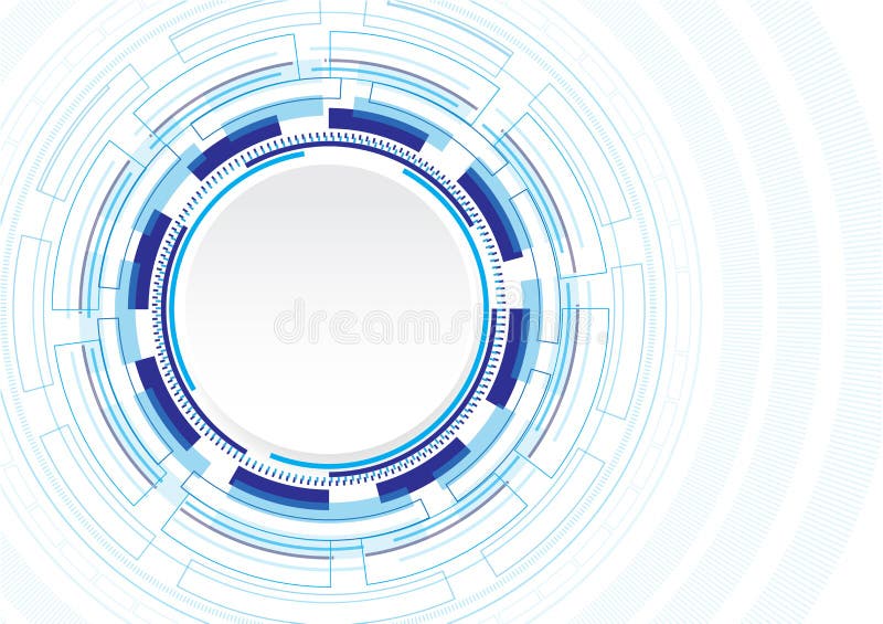 Abstract Technology Circles Vector Background Stock Vector ...