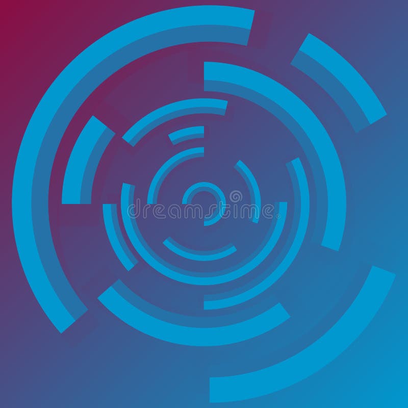 Abstract Technology Circles Vector Background.Technological Circle with ...