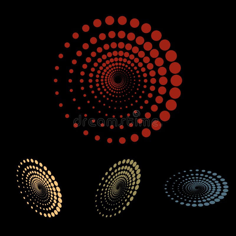 Abstract Technology Circles Sign. Vector Stock Vector - Illustration of ...