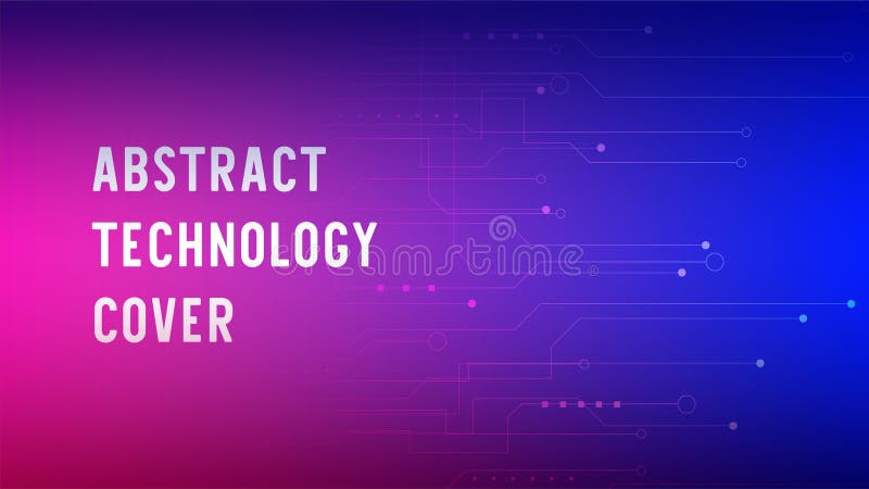 Abstract Technology Circuit Background with Gradient Design and Digital ...