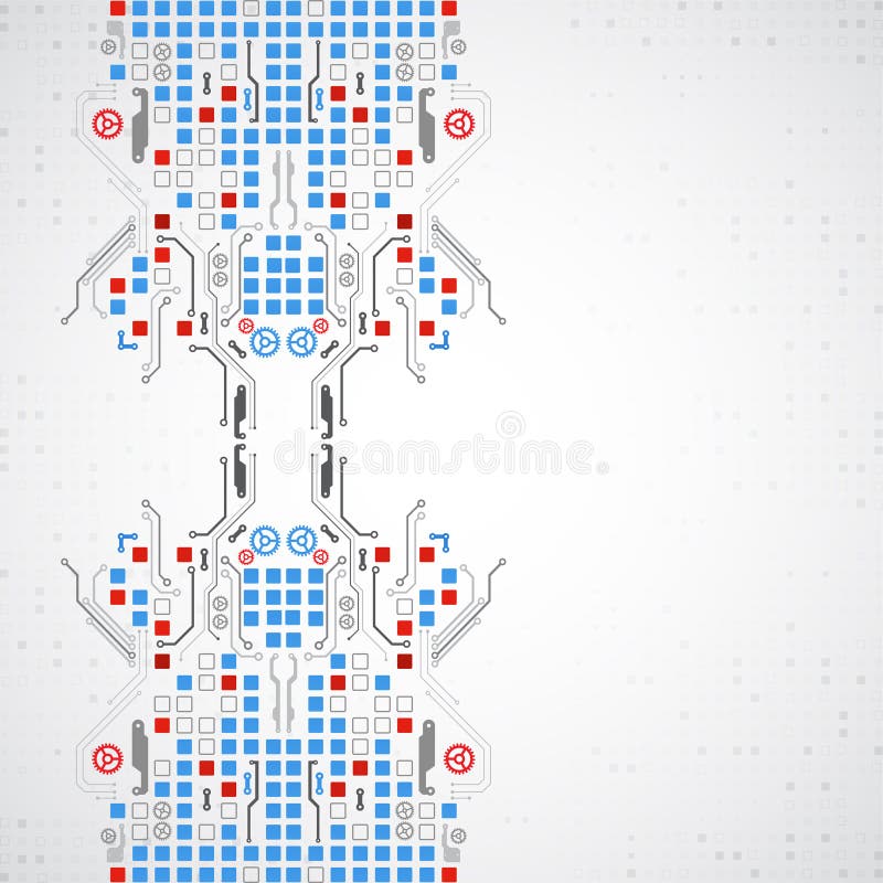 Abstract Technology Circuit Board. Communication Concept Stock Vector ...