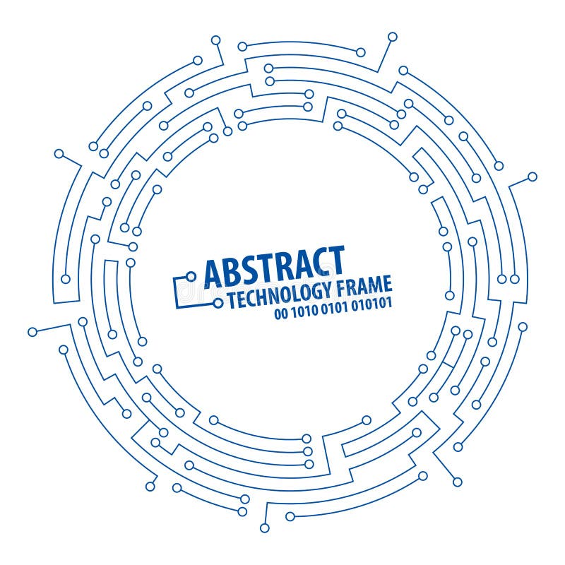 Abstract Technology Round Frame Stock Vector - Illustration of idea ...
