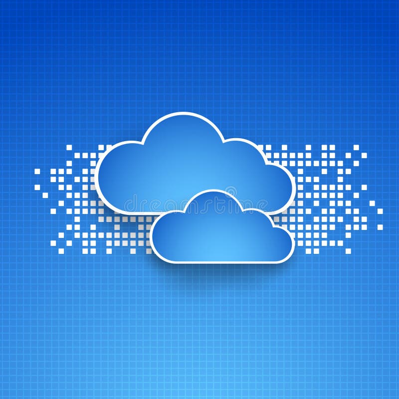Abstract Technology Cloud Theme Backgrounds. Stock Vector ...