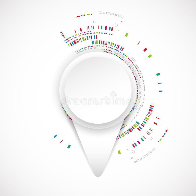 Abstract Technology Color Pointer. Stock Vector - Illustration of mark ...