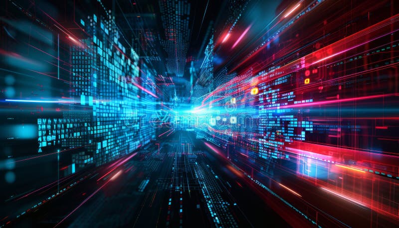 Abstract Technology Communication Concept Background. Stock ...