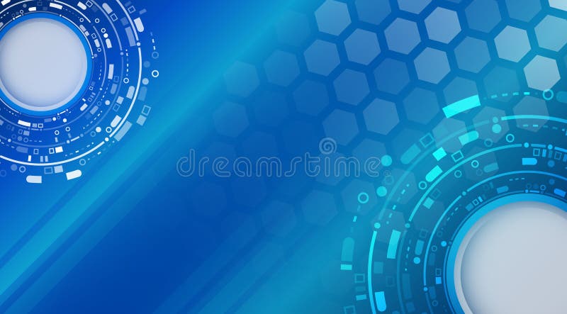 Abstract Technology Communication, Vector Illustration. Futuristic ...