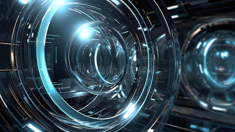 Abstract Technology Concept - Digital Hi-tech Background Stock Illustration - Illustration of ...