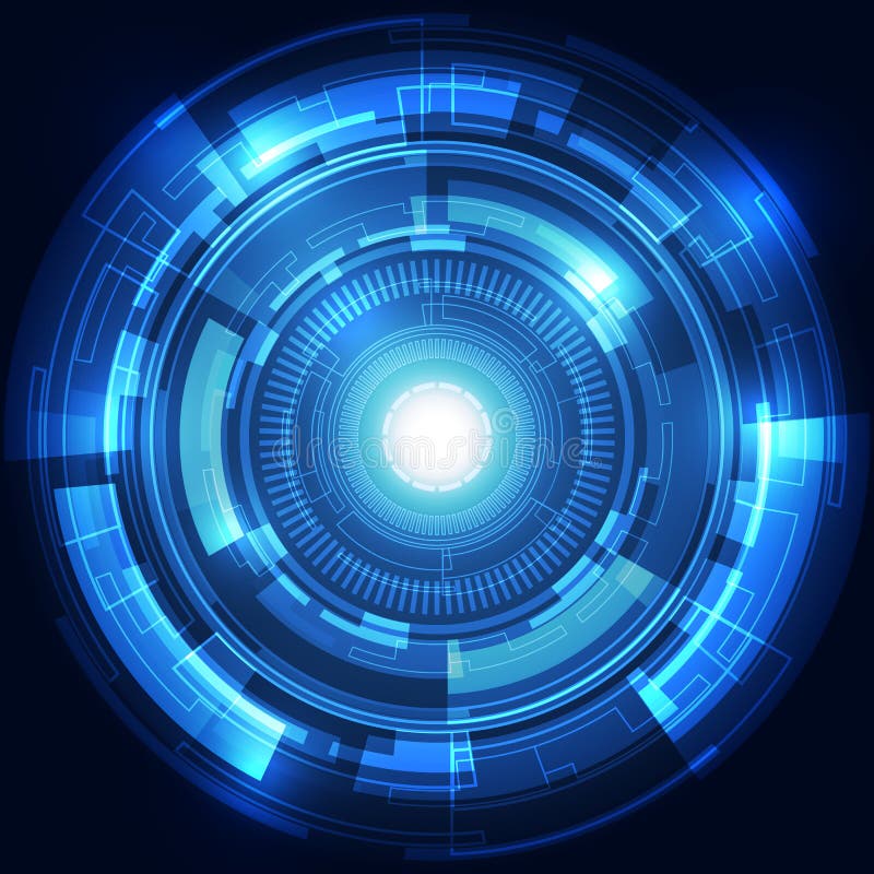 Vector Illustration Hi-tech Digital Technology Concept, Abstract Background Stock Vector ...