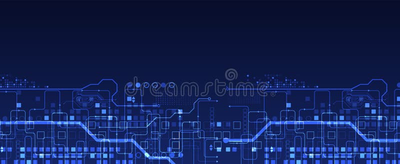 Abstract Technology Concept. Circuit Board, High Computer Color ...