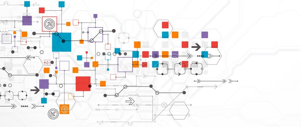 Abstract Technology Computer Background Stock Illustrations – 909,224 ...