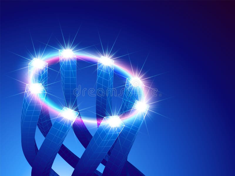 Technology Concept Of Data Flow Data Collecting And Sorting In Digital Abstraction Generated