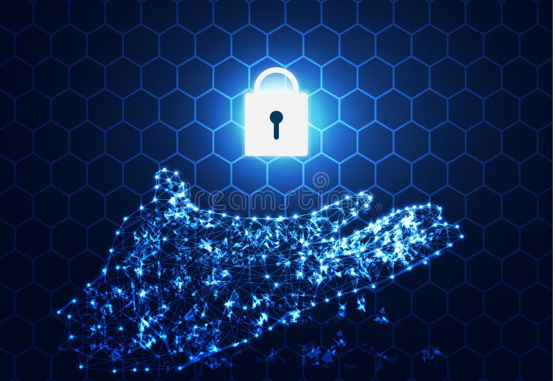 Security hand print stock illustration. Illustration of negative - 2714943