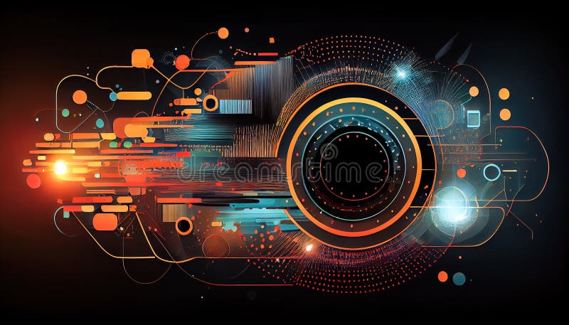 Abstract Technology Concept. Futuristic User Interface HUD Stock ...