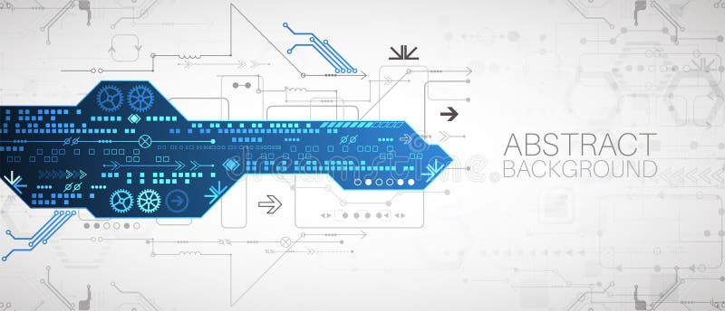 Abstract Technology Concept. High Computer Color Background. Vector ...