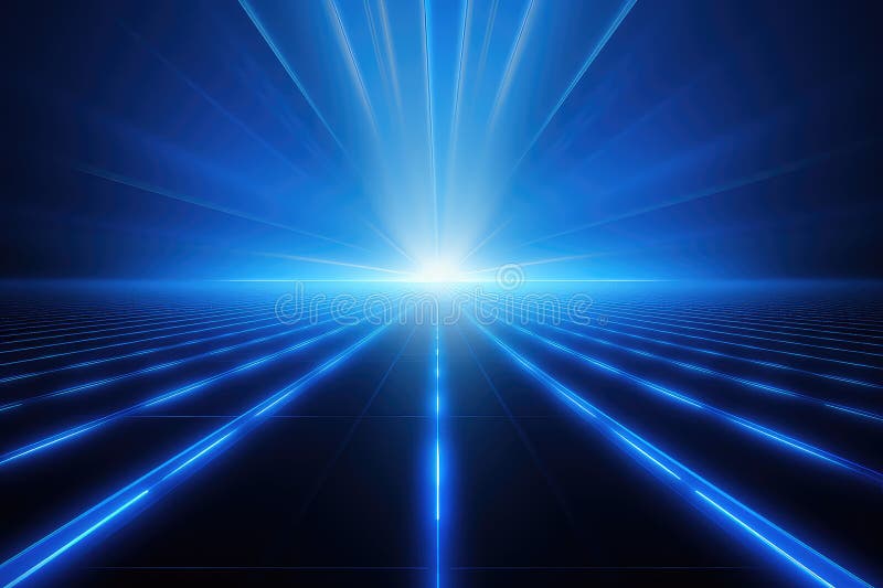 Perspective Grid Line Up and Down,radial Lighting Effect,blue Theme by ...