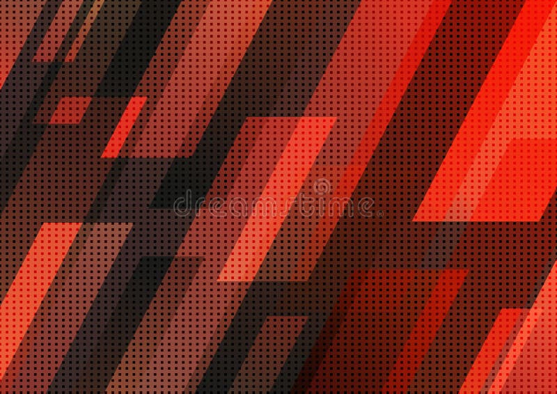 Abstract Technology Concept Red and Black Geometric Stripe Diagonal ...
