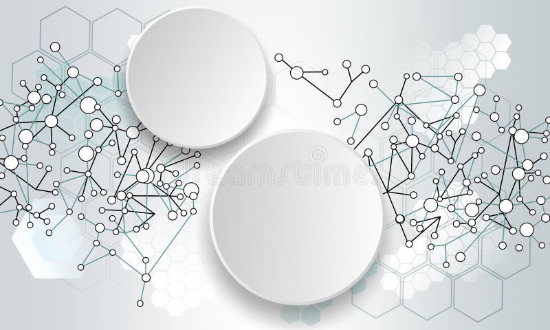 Abstract Technology Connection Background. Vector Illustration of ...