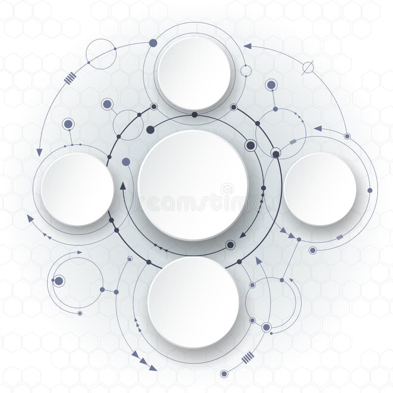 Abstract Technology Connection Background Stock Vector - Illustration ...