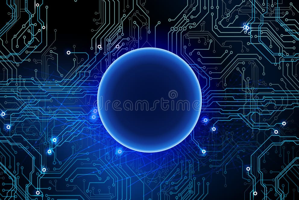 Abstract Technology Connection Background. Vector Illustration of ...