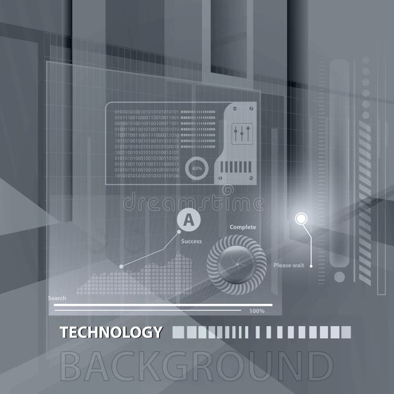 Abstract Technology Contour Objects.Financial Business Presentat Stock ...