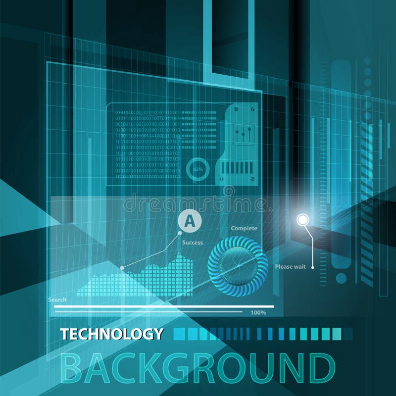Abstract Technology Contour Objects.Financial Modern Presentatio Stock ...