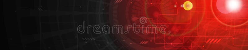 Abstract Technology Dark Red Web Header Banner Stock Vector ...