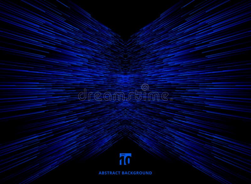 Abstract Technology Data Connection Speed Blue Lines Perspective on ...