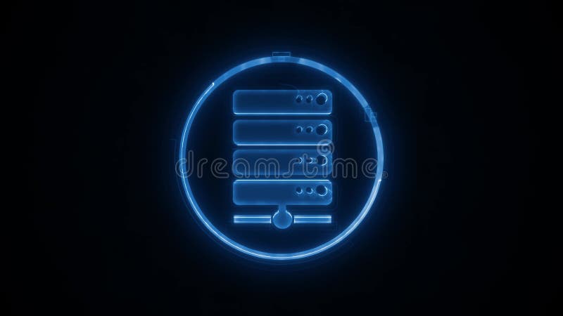 Abstract Technology Data Security Icon Reveal Animation Stock Footage ...