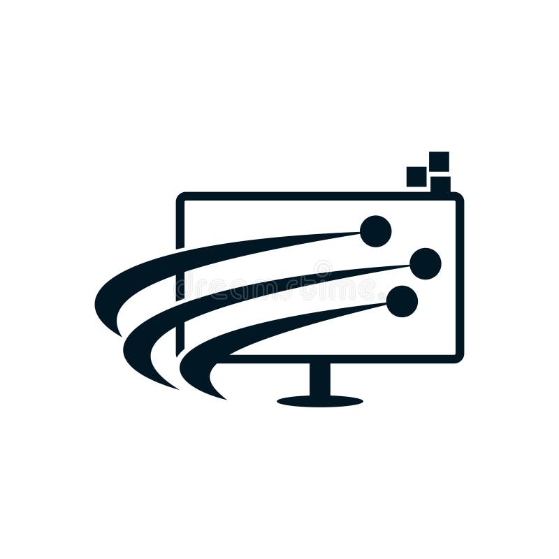 Abstract Technology Design Logo Vector Illustration Server Stock Vector ...