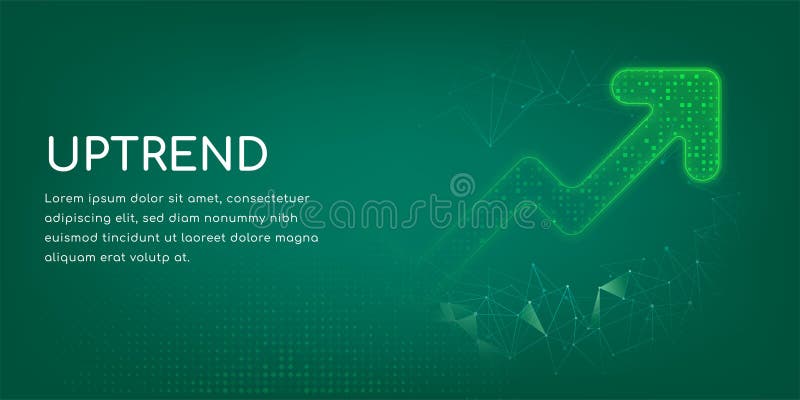 Abstract Technology Digital Arrow Rising Up Showing Uptrend, Big ...