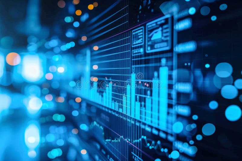 Abstract Technology Digital Background,data Analytics with AI for ...