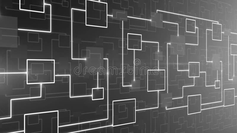 Abstract Electronic Circuit Tunnel Zoom in Background LOOP Stock ...
