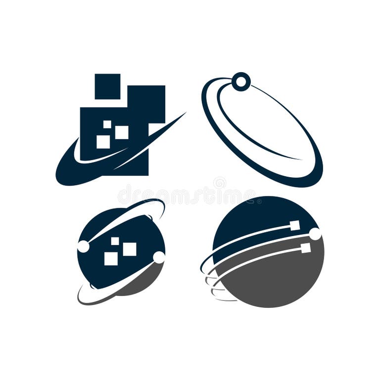 Abstract Technology Element Design Vector Illustration Set Stock Vector ...