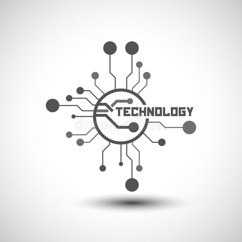 Abstract Technology Element with Shadow. Stock Vector - Illustration of ...