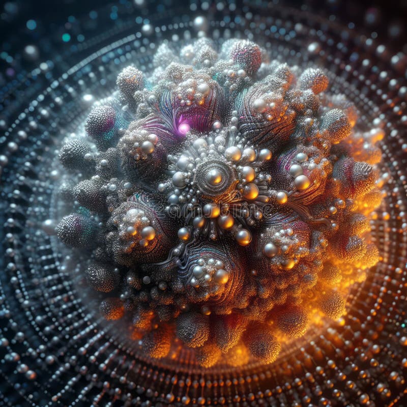 Abstract Technology Explosion Connecting Lines and Dots with Blurred ...