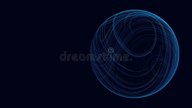 Abstract Technology Flow Big Data Seamless Loop. Digital Data Flow ...